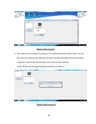 Project report of OCR Recognition | DOCX