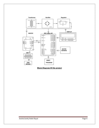 Mid Term Project Report- GSM Based Flood Notification System | PDF