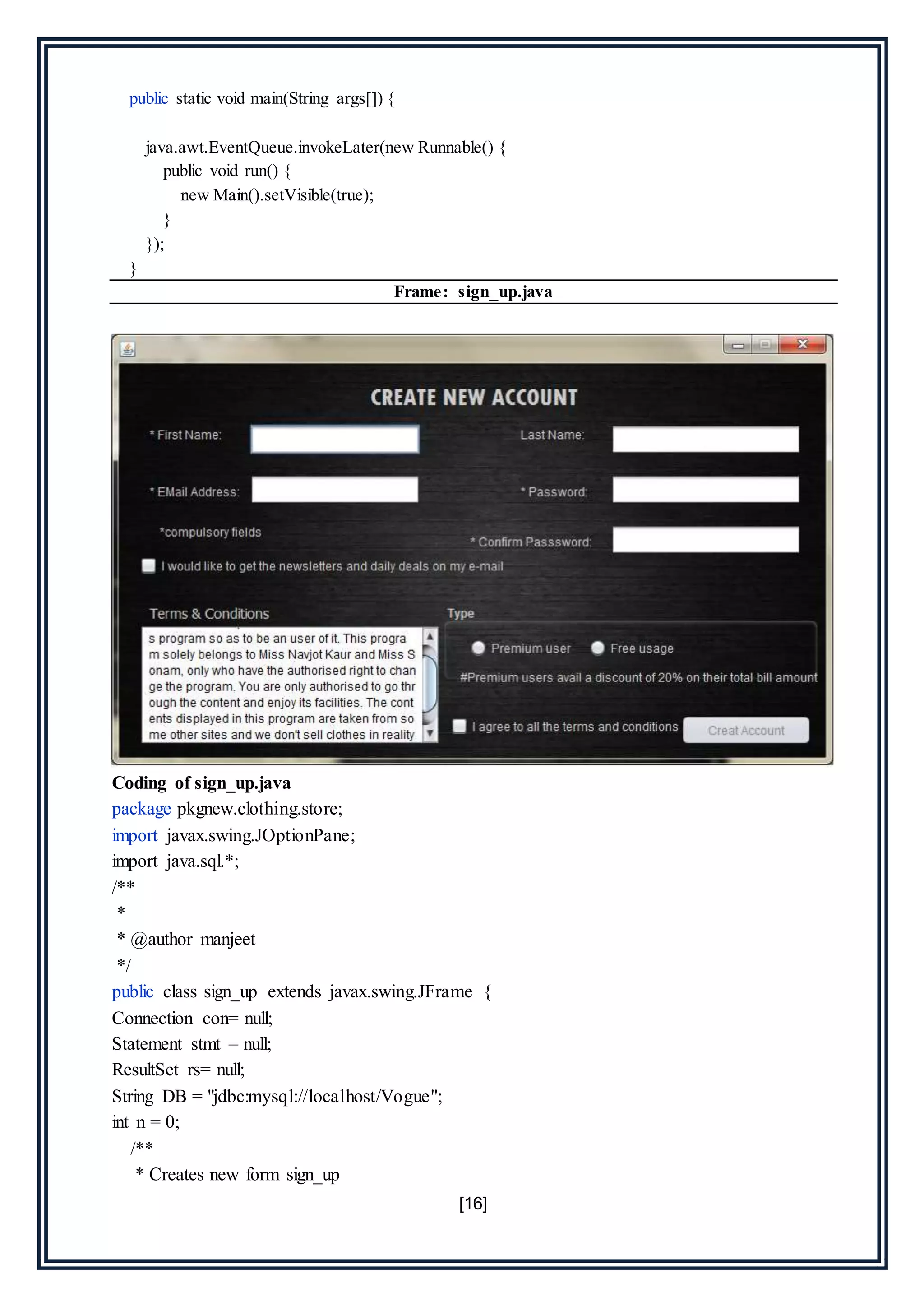 Clothing Store and Management System | DOC