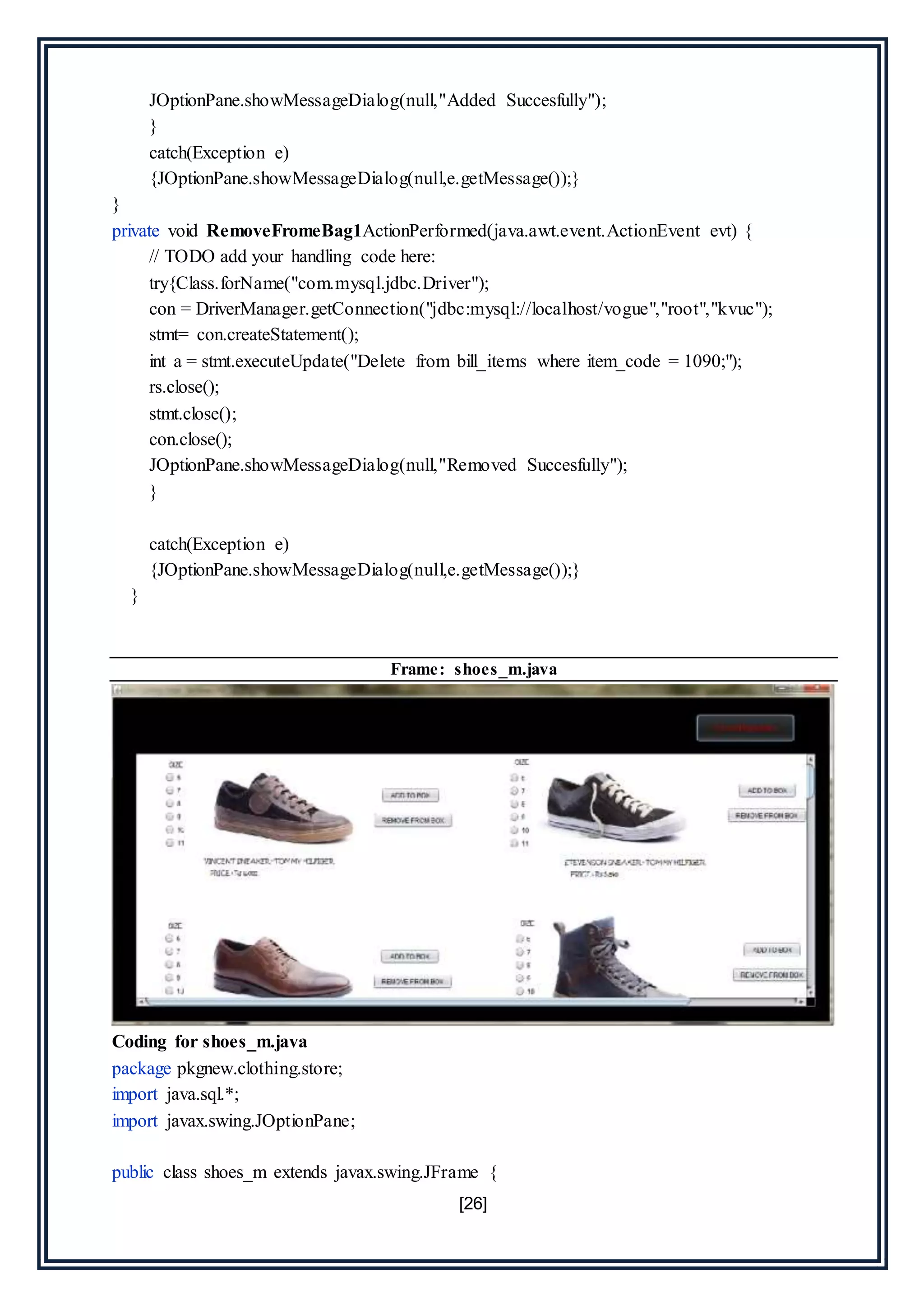 Clothing Store and Management System | DOC
