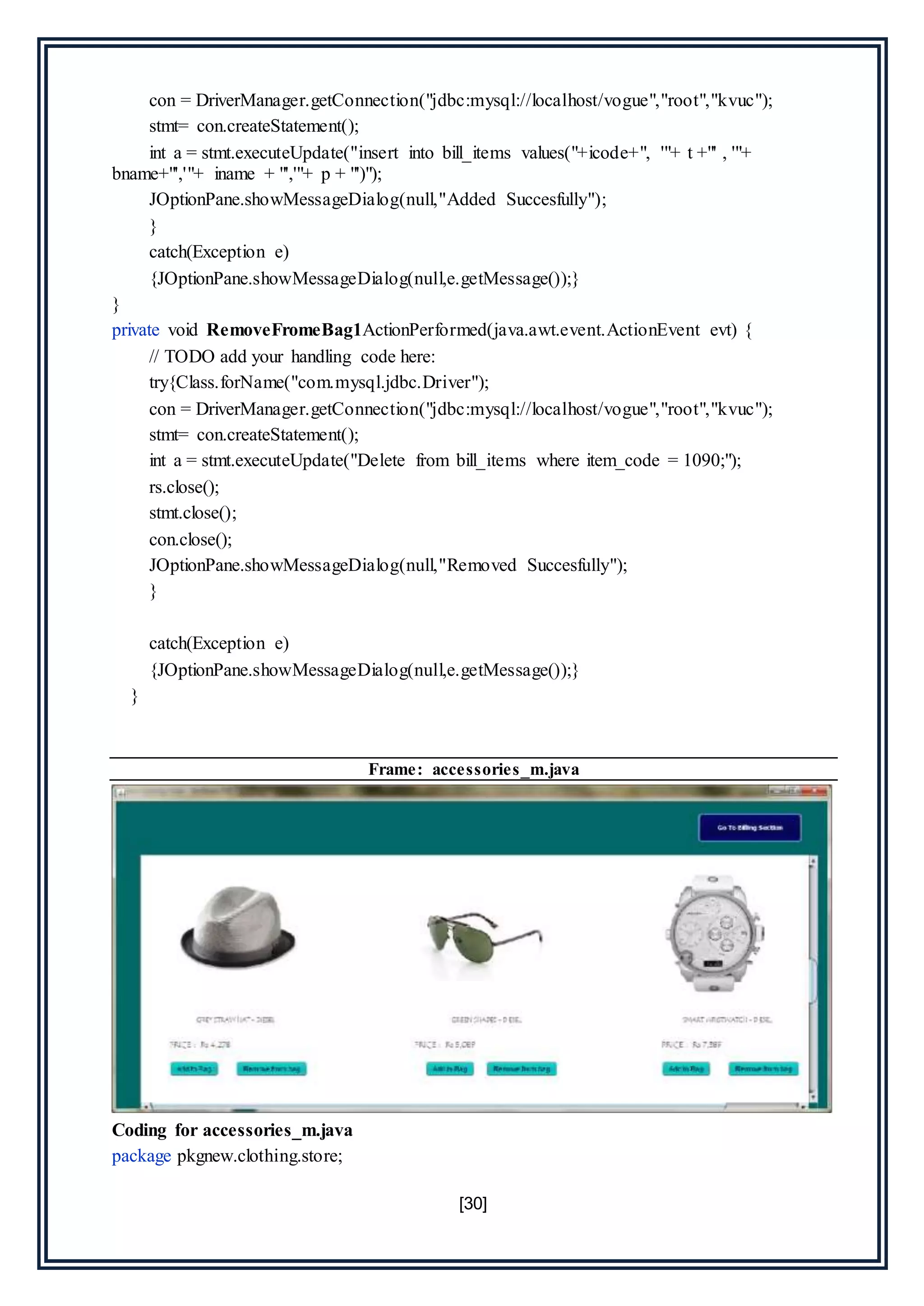 Clothing Store and Management System | DOC