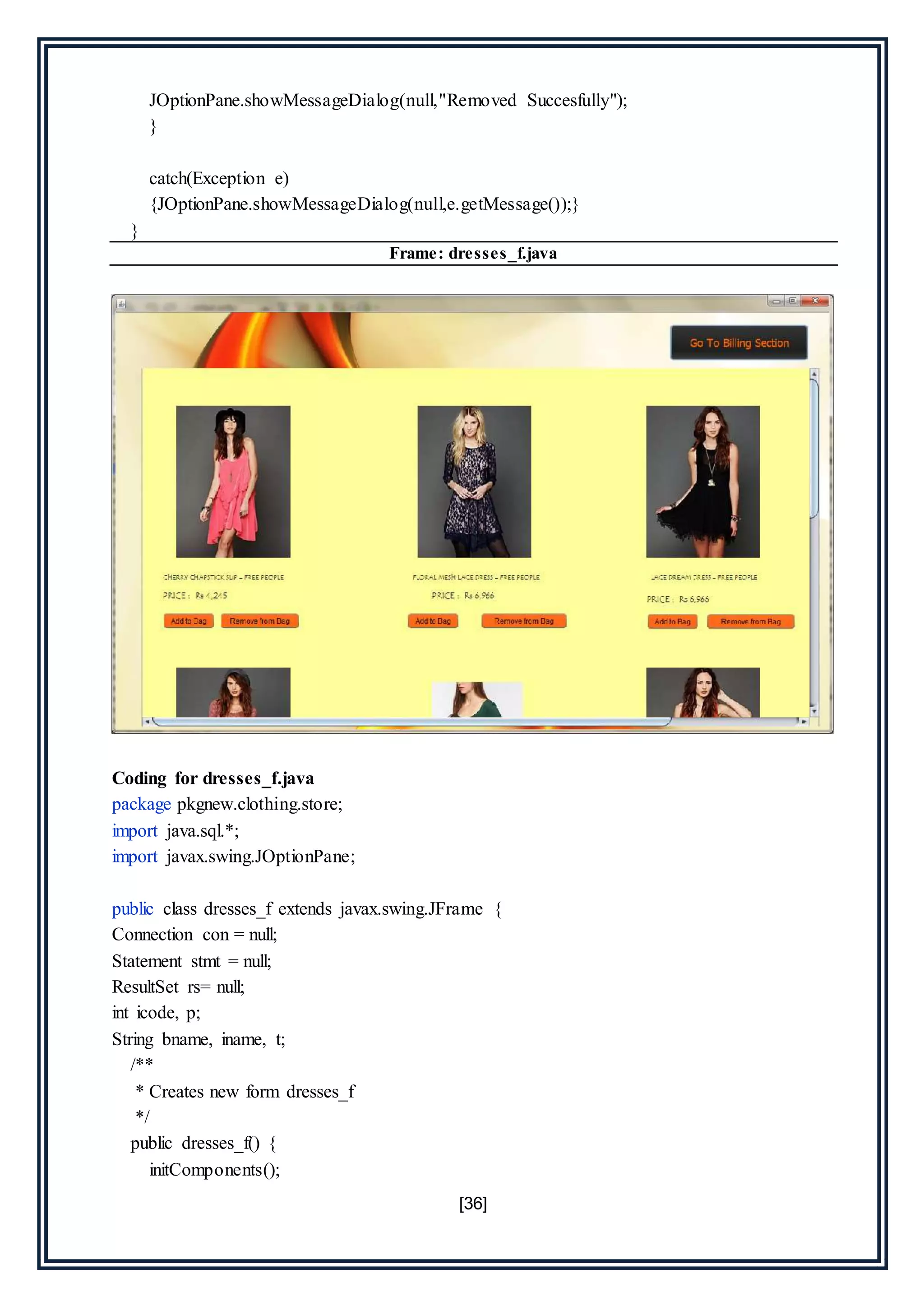 Clothing Store and Management System | DOC
