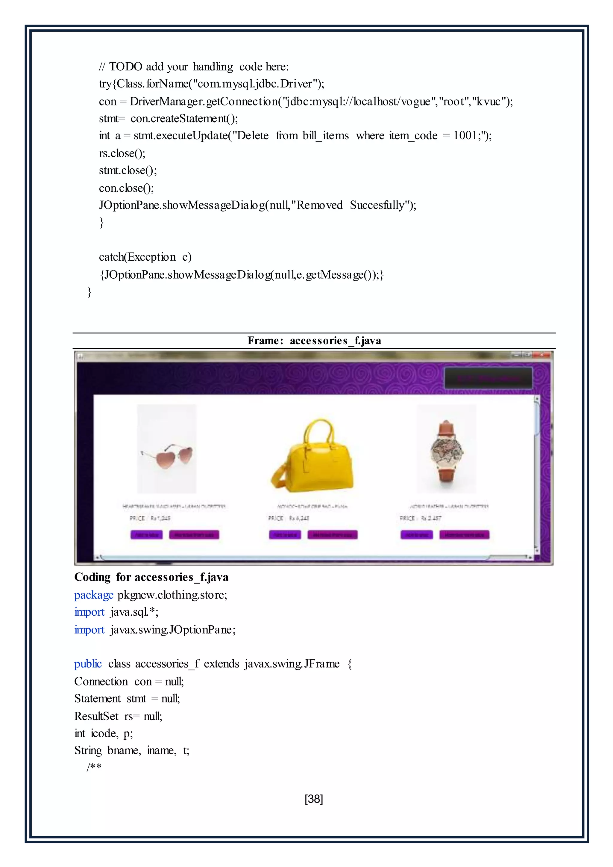 Clothing Store and Management System | DOC