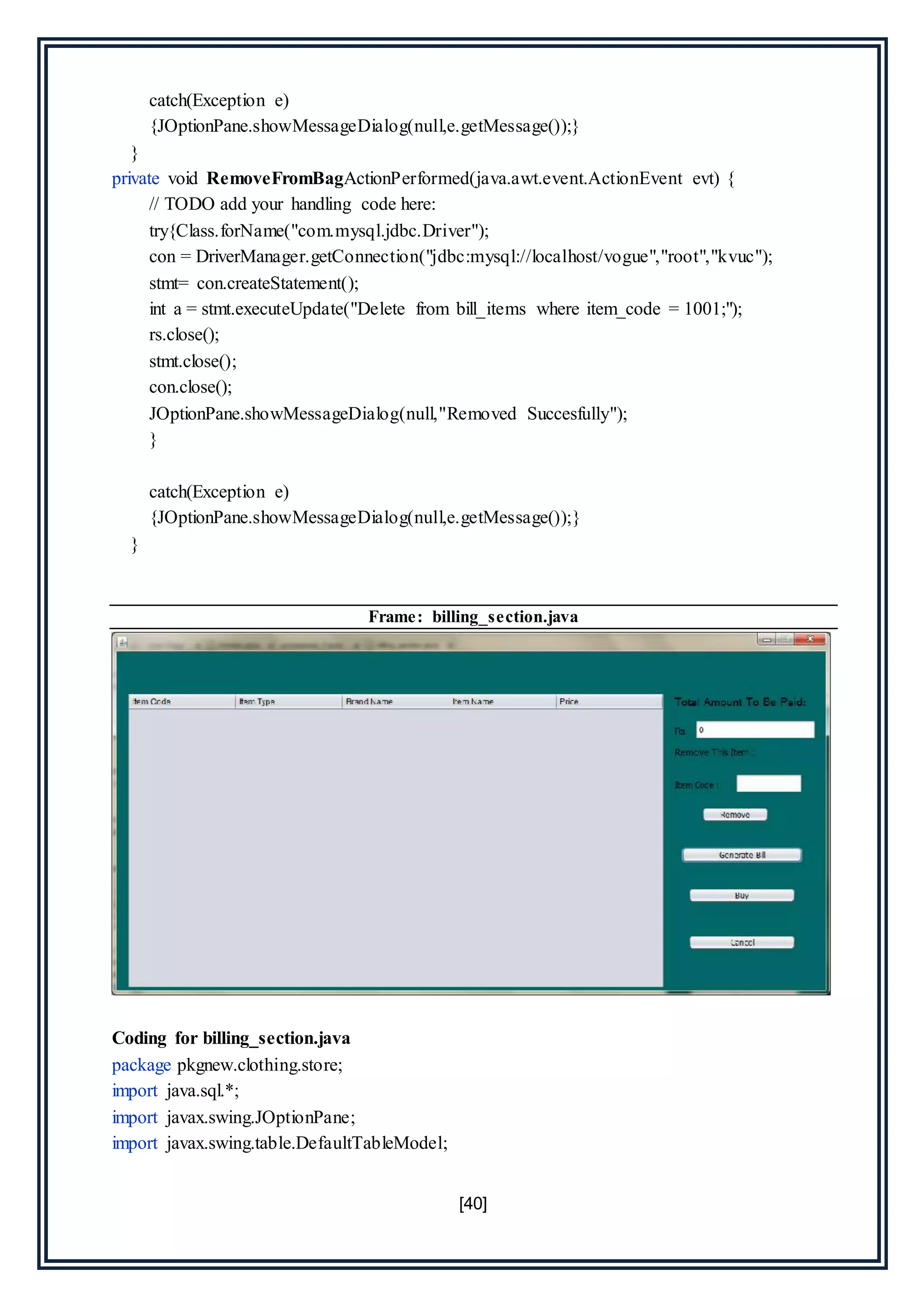 Clothing Store and Management System | DOC