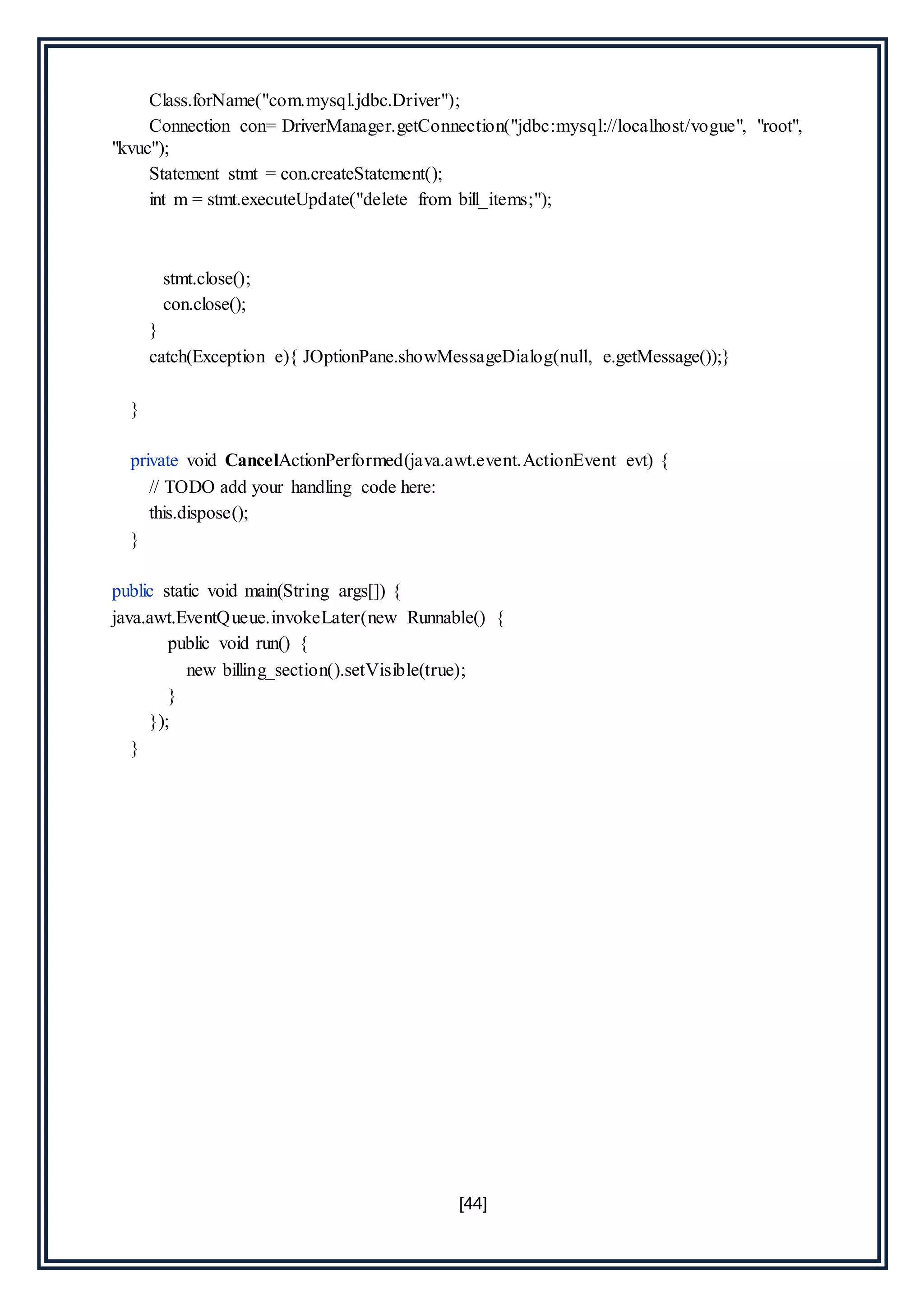 Clothing Store and Management System | DOC