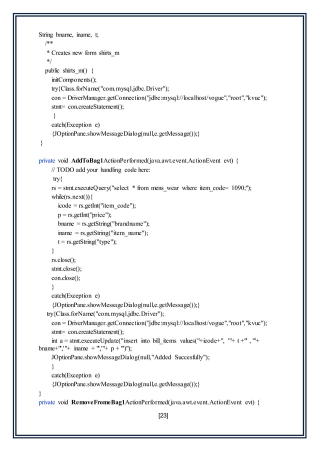 Clothing Store and Management System | DOC | Databases | Computer ...