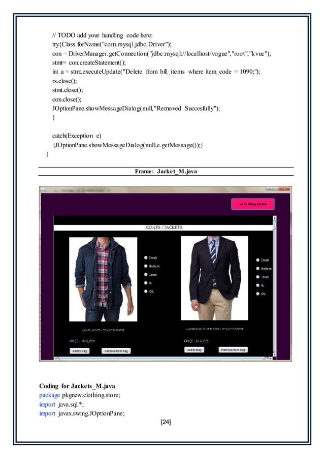 Clothing Store and Management System | DOC | Databases | Computer ...
