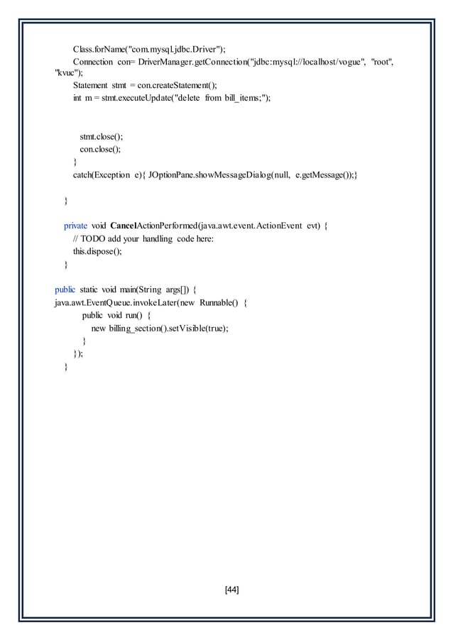 Clothing Store and Management System | PDF