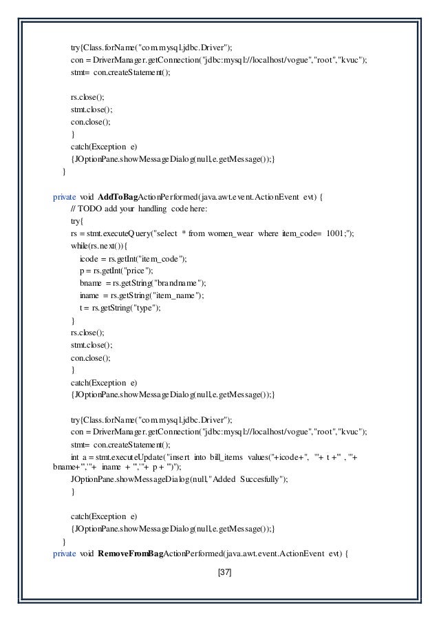 Clothing Store and Management System