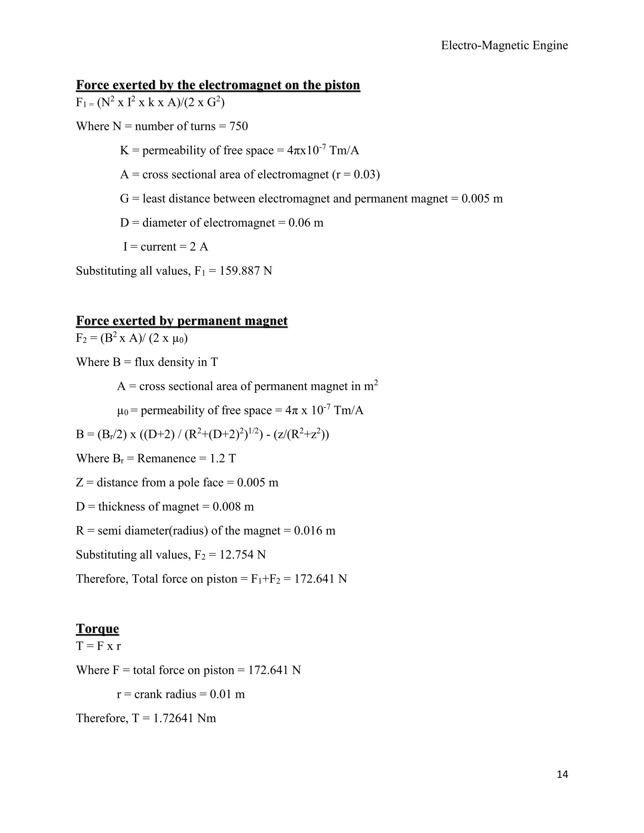 Electro-Magnetic Engine | DOCX