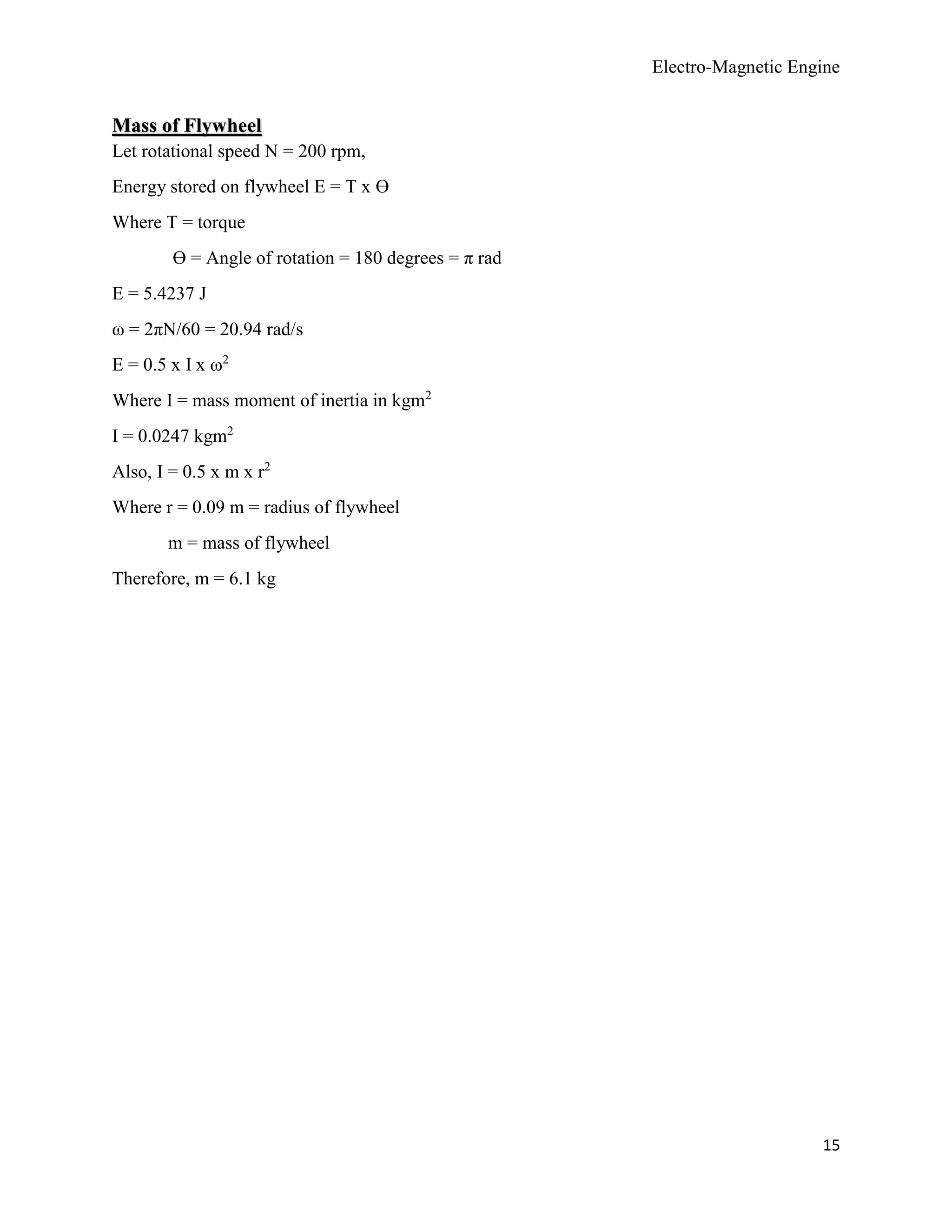 Electro-Magnetic Engine | DOCX