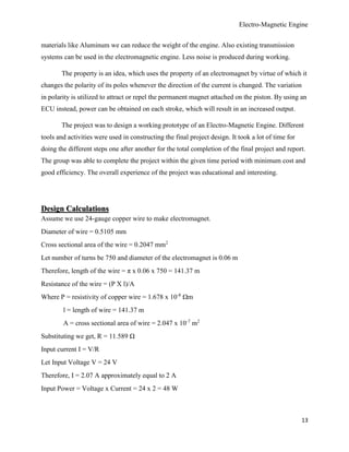 Electro-Magnetic Engine | DOCX