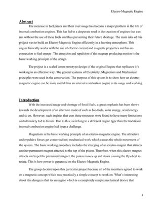 Electro-Magnetic Engine | DOCX