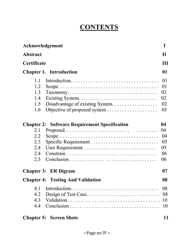 Online Examination System Project report | PDF