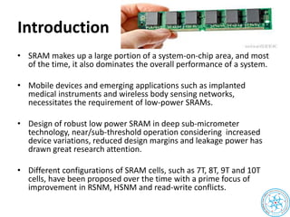 Single Ended Schmitt Trigger Based Robust Low Power SRAM Cell | PDF | Data Storage and ...