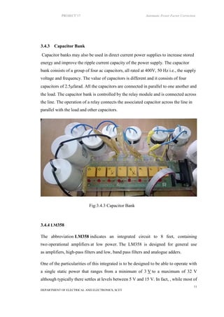 automatic power factor correction report | PDF