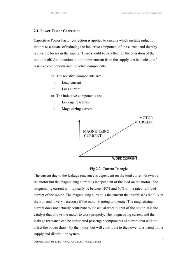 automatic power factor correction report | PDF