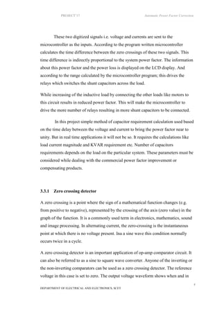automatic power factor correction report | PDF