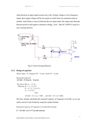 automatic power factor correction report | PDF