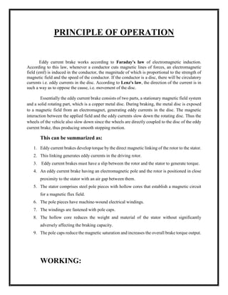 Eddy Current Braking System | PDF