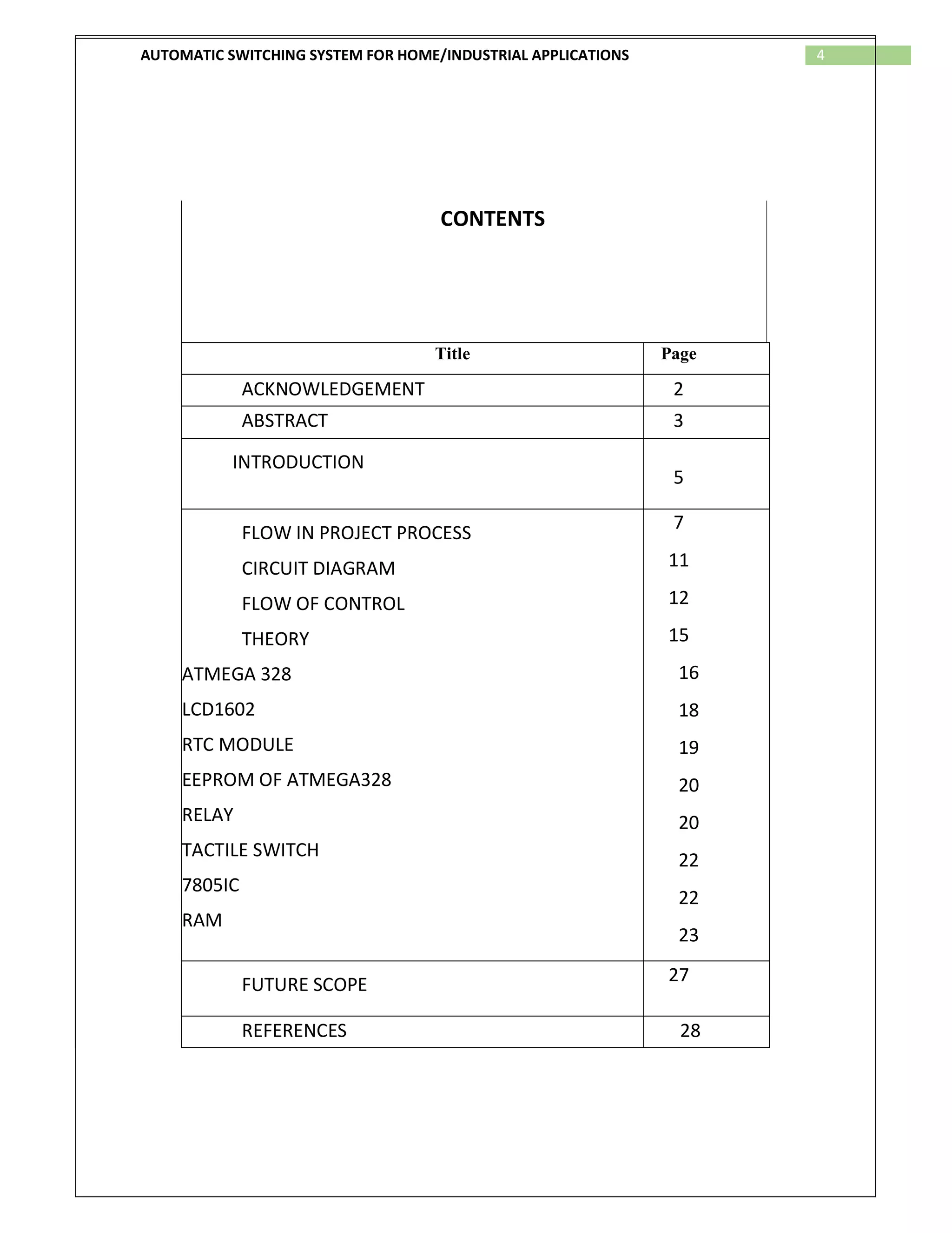 Btech Ece Project Final Report Using Arduino Pdf
