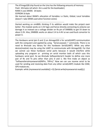 BTech ECE project final report using Arduino | PDF