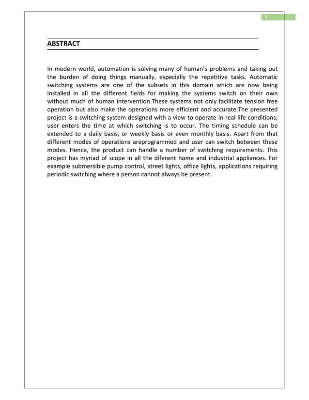 Btech Ece Project Final Report Using Arduino Pdf