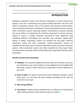 BTech ECE project final report using Arduino | PDF