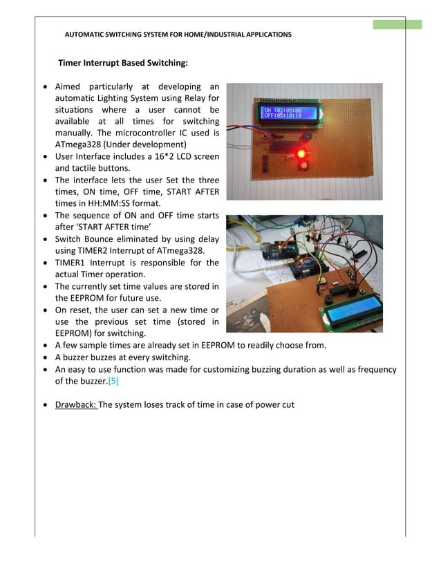 Btech Ece Project Final Report Using Arduino Pdf Computing