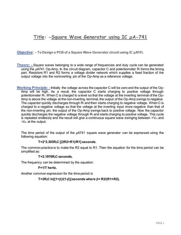 4th Semester PCB Design Report | PDF