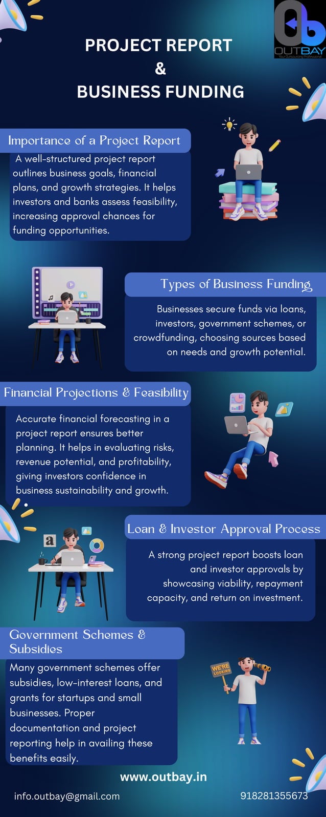 Project Report & Business Funding infographics | PDF