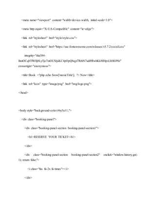 Project report cinema | DOCX