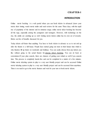 Project report cinema | DOCX