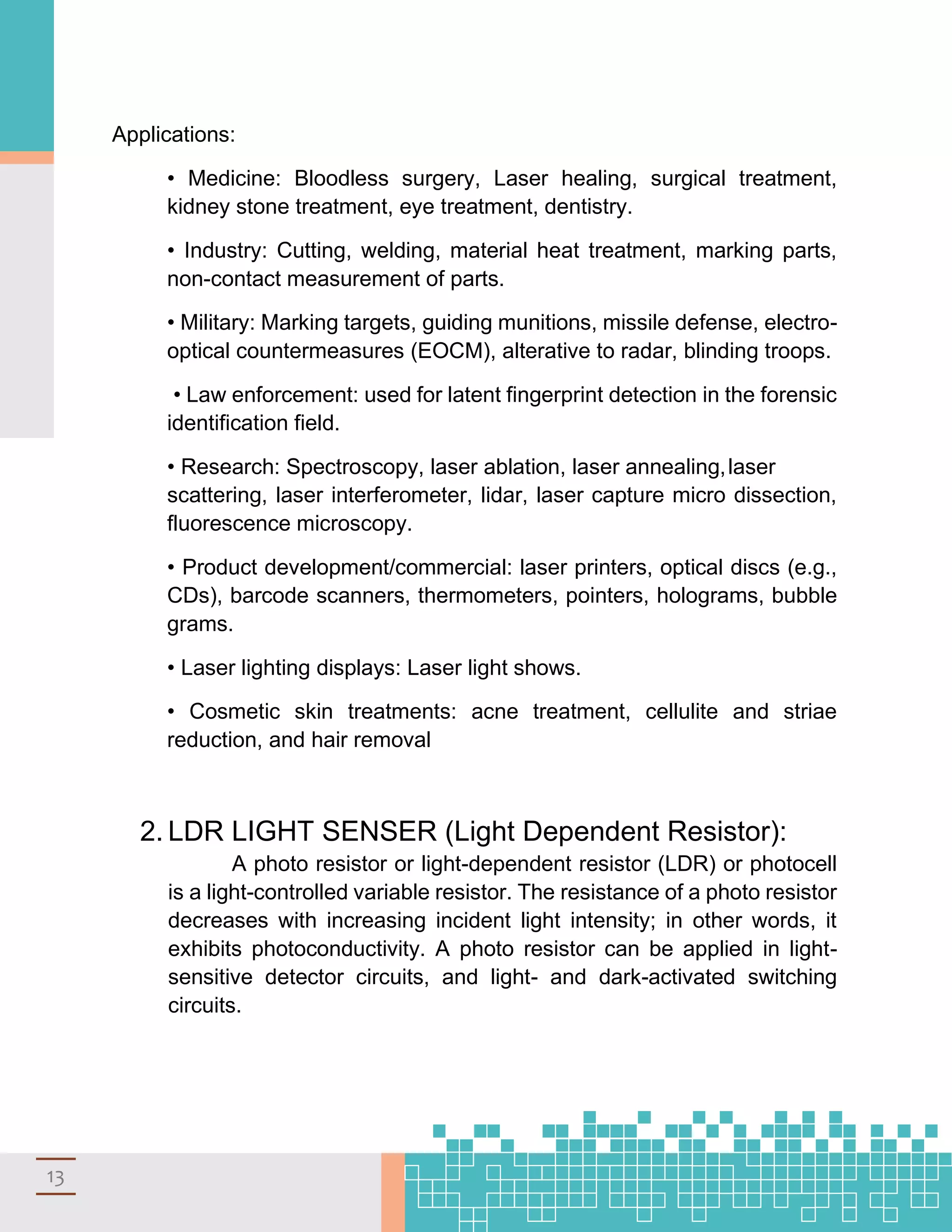 Laser Security System Project report | PDF