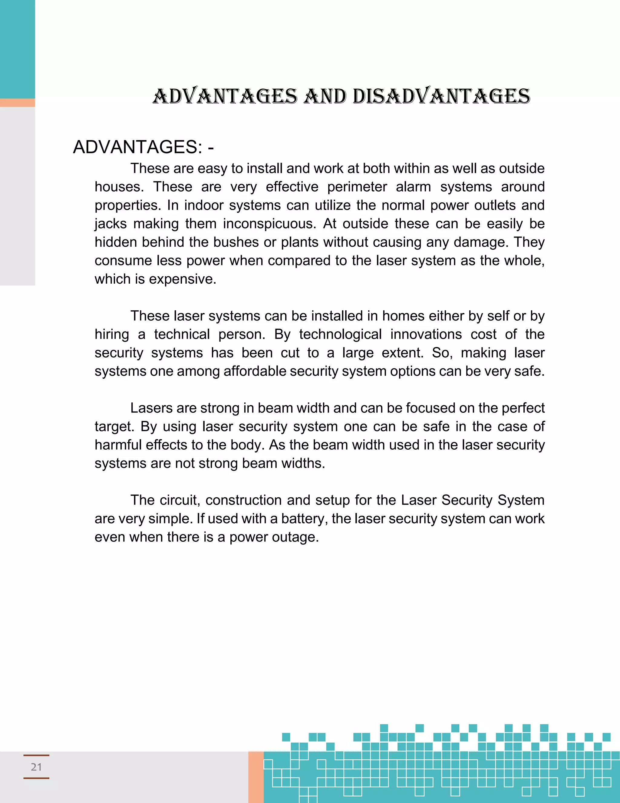 Laser Security System Project report | PDF