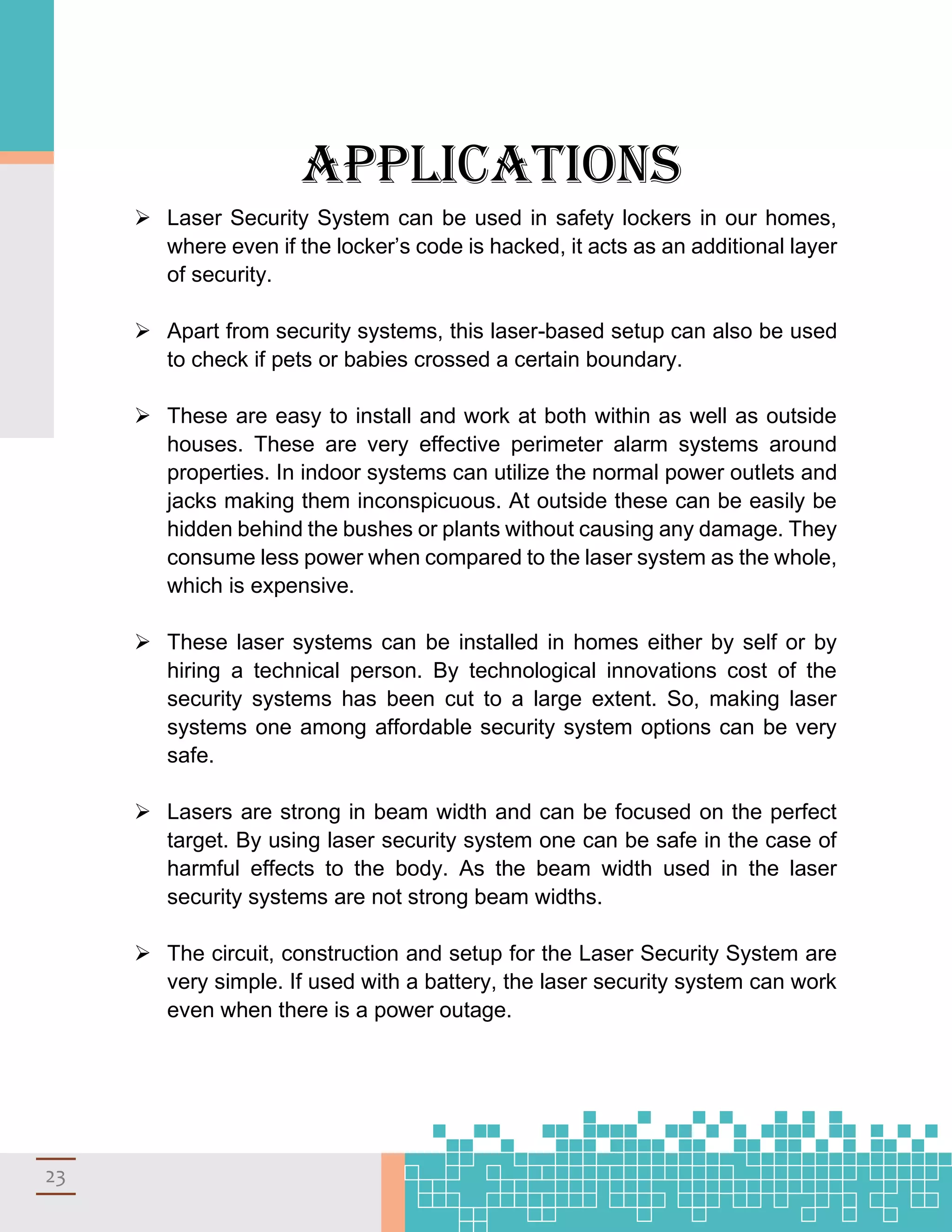 Laser Security System Project report | PDF