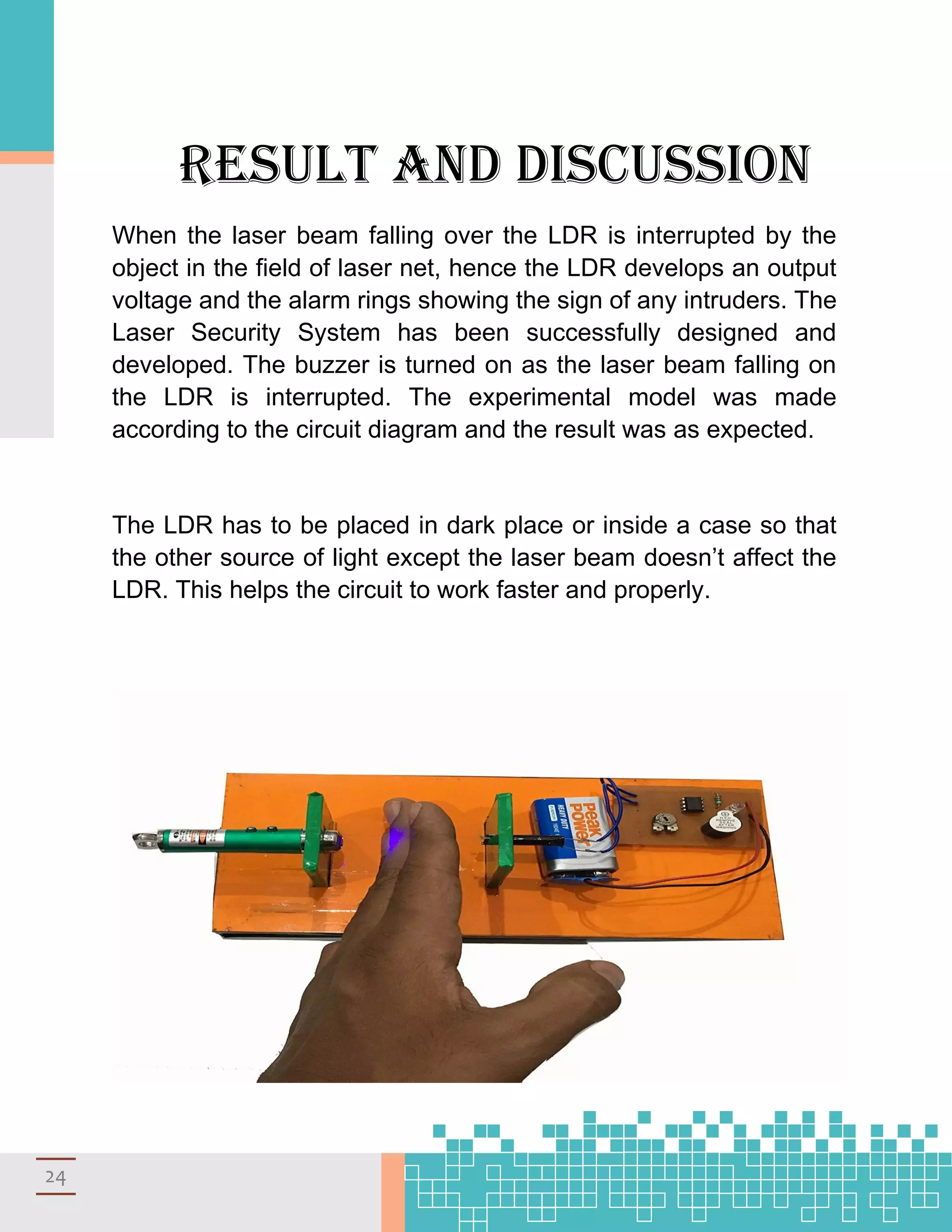 Laser Security System Project report | PDF