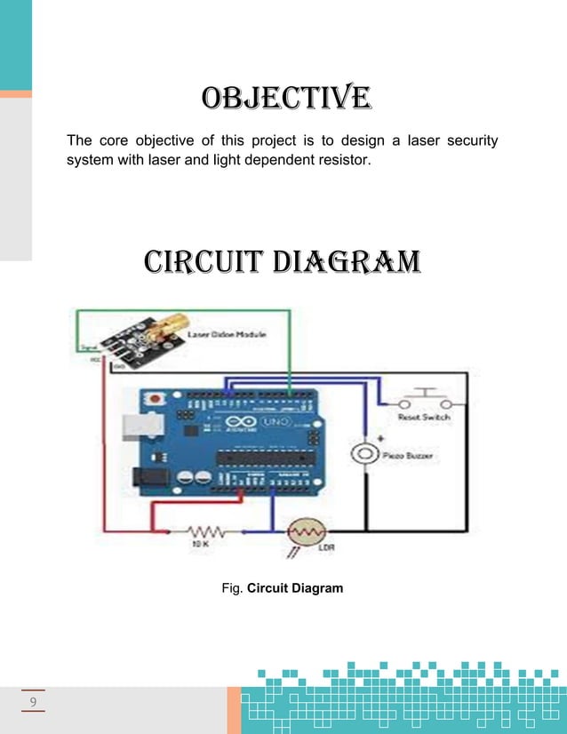 Laser Security System Project report | PDF | Home Security | Home & Garden