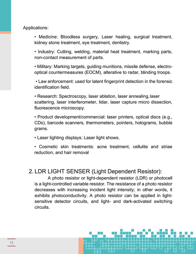 Laser Security System Project report | PDF | Home Security | Home & Garden