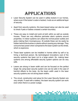 Laser Security System Project report | PDF