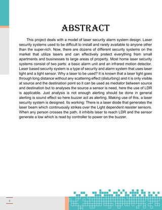 Laser Security System Project report | PDF