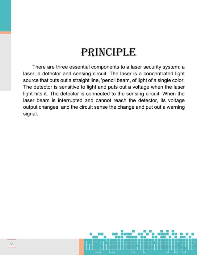 Laser Security System Project report | PDF | Home Security | Home & Garden