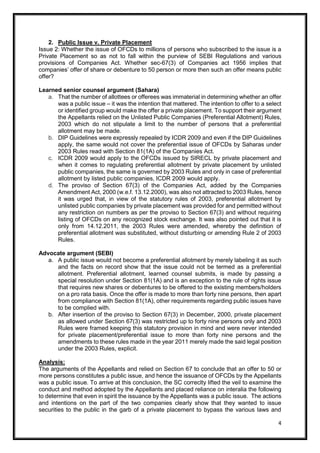 Project report critical analysis of sahara judgment | PDF