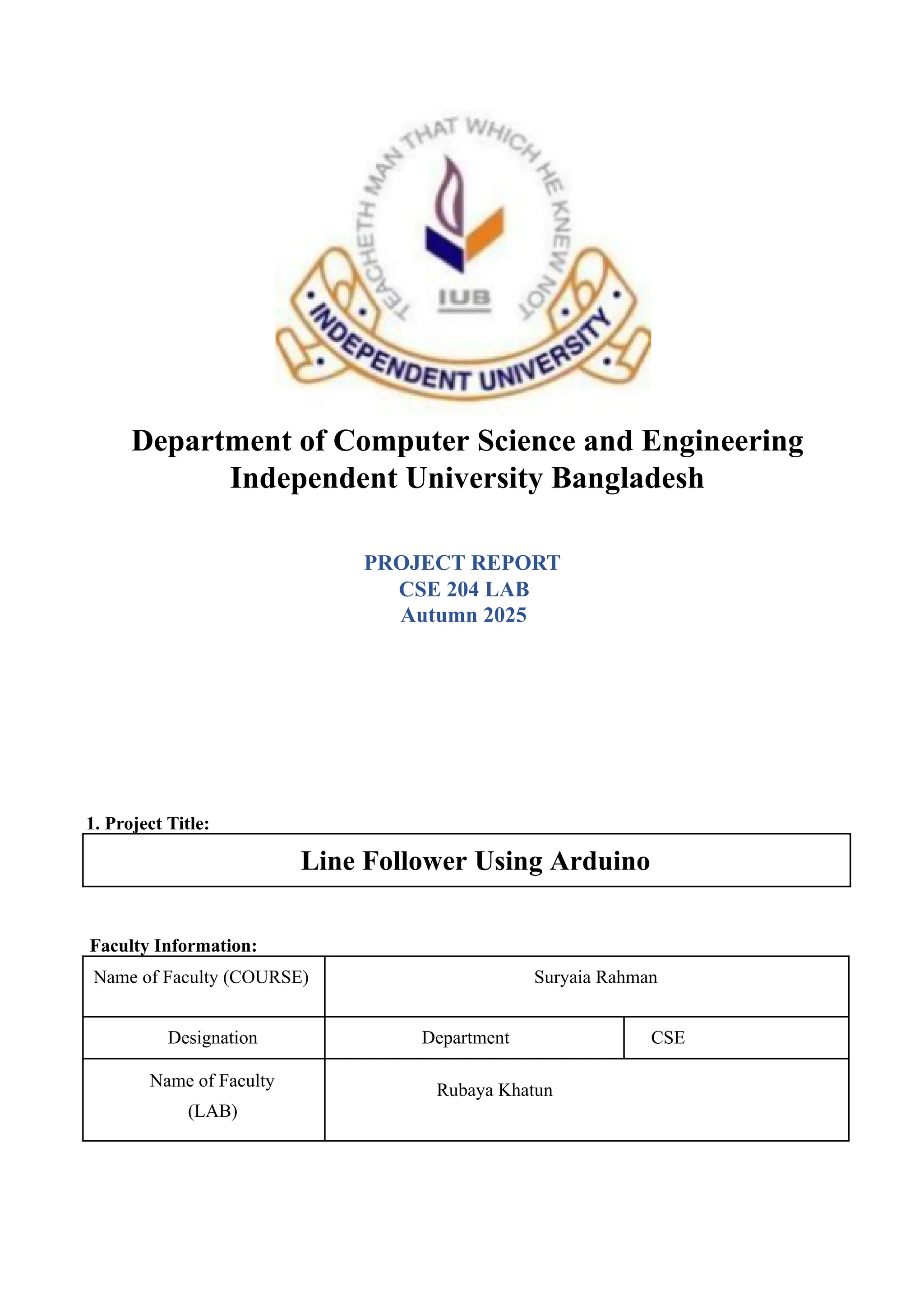 Line Following Robot LFR - Project Report | PDF
