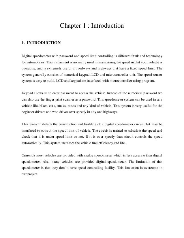 [Project report]digital speedometer with password enabled speed contr…