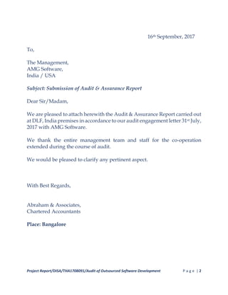 Project report disa course | PDF