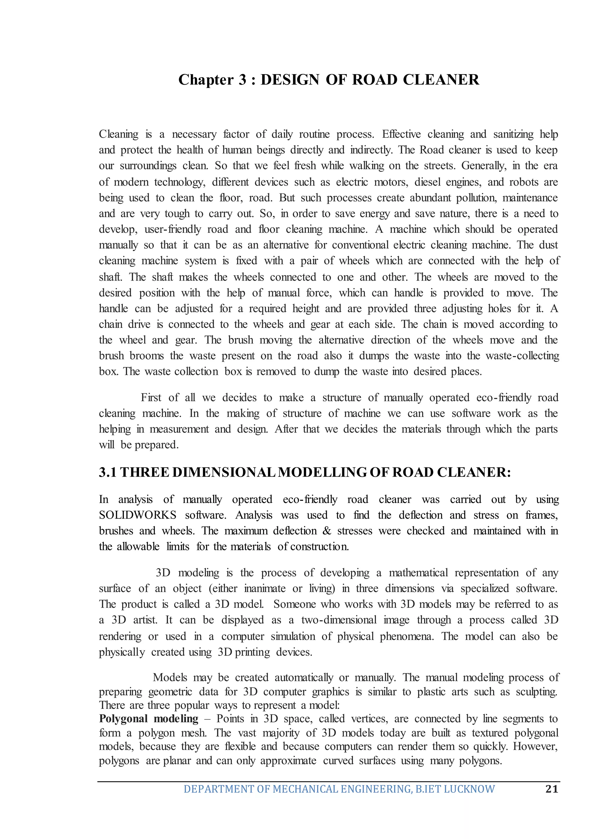 Project report design and analysis of automatic manually operated eco | DOCX