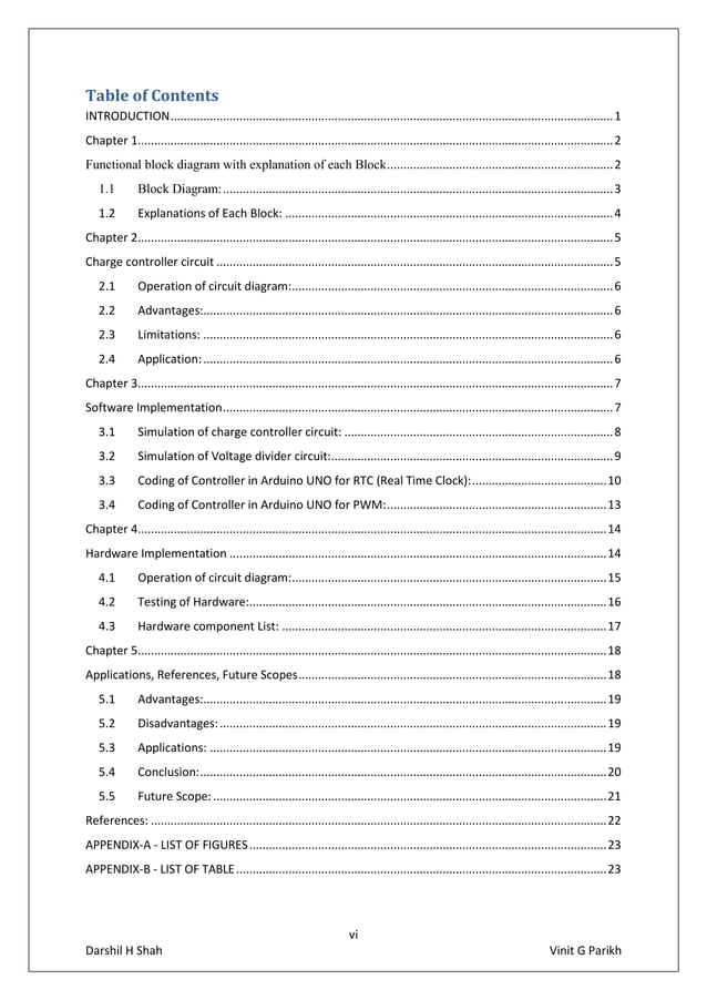Final project report on Solar street light | PDF