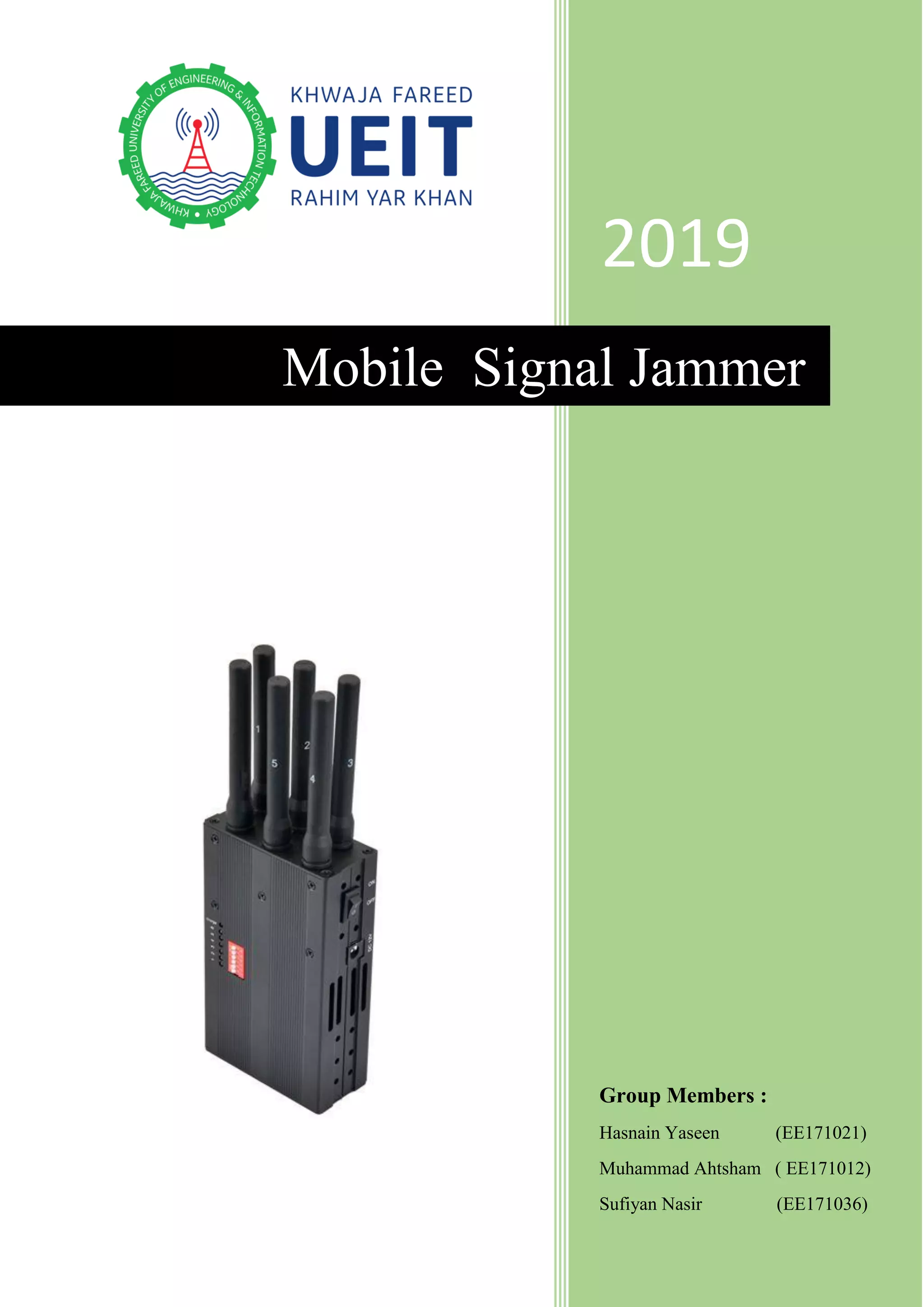 Mobile Phone Signal Jammer | PDF