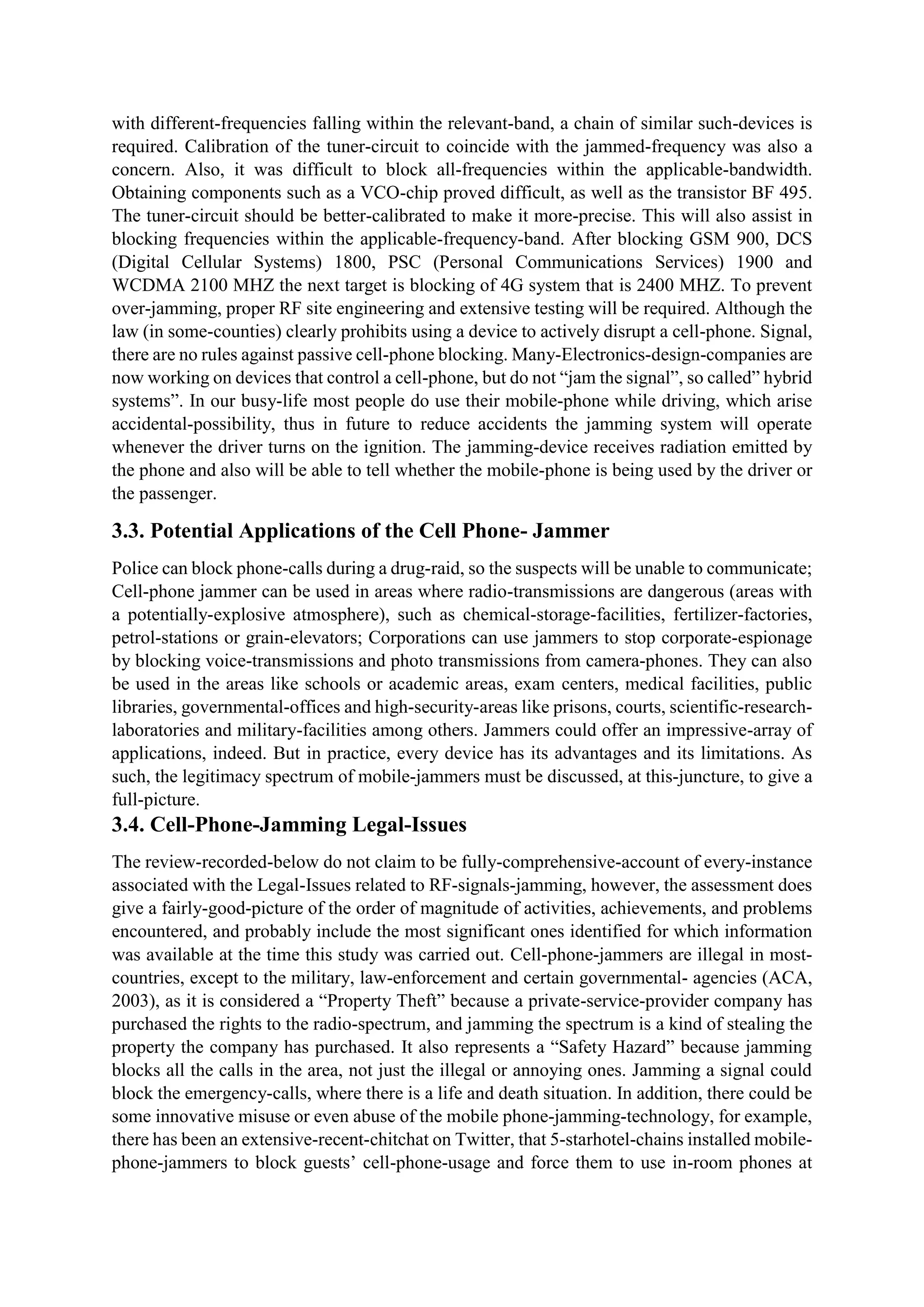 Mobile Phone Signal Jammer | PDF